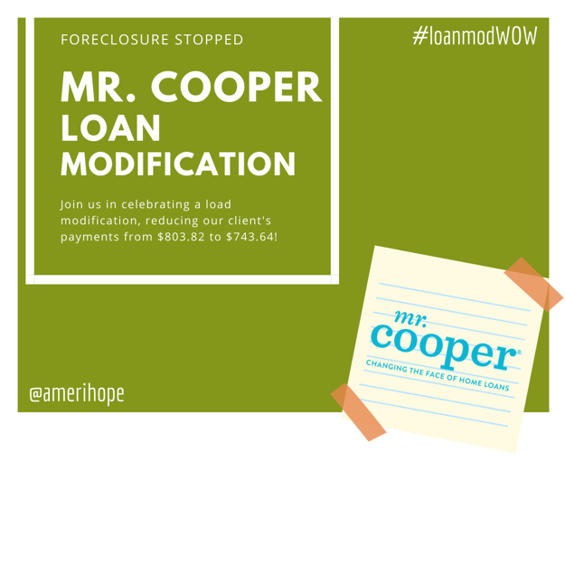 Successful Loan Modification Roundup Week of 5/15/20